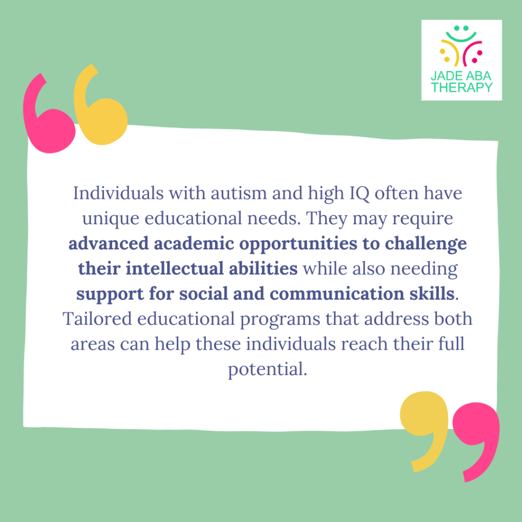 Autism and High IQ: What's the Link? - JADE ABA